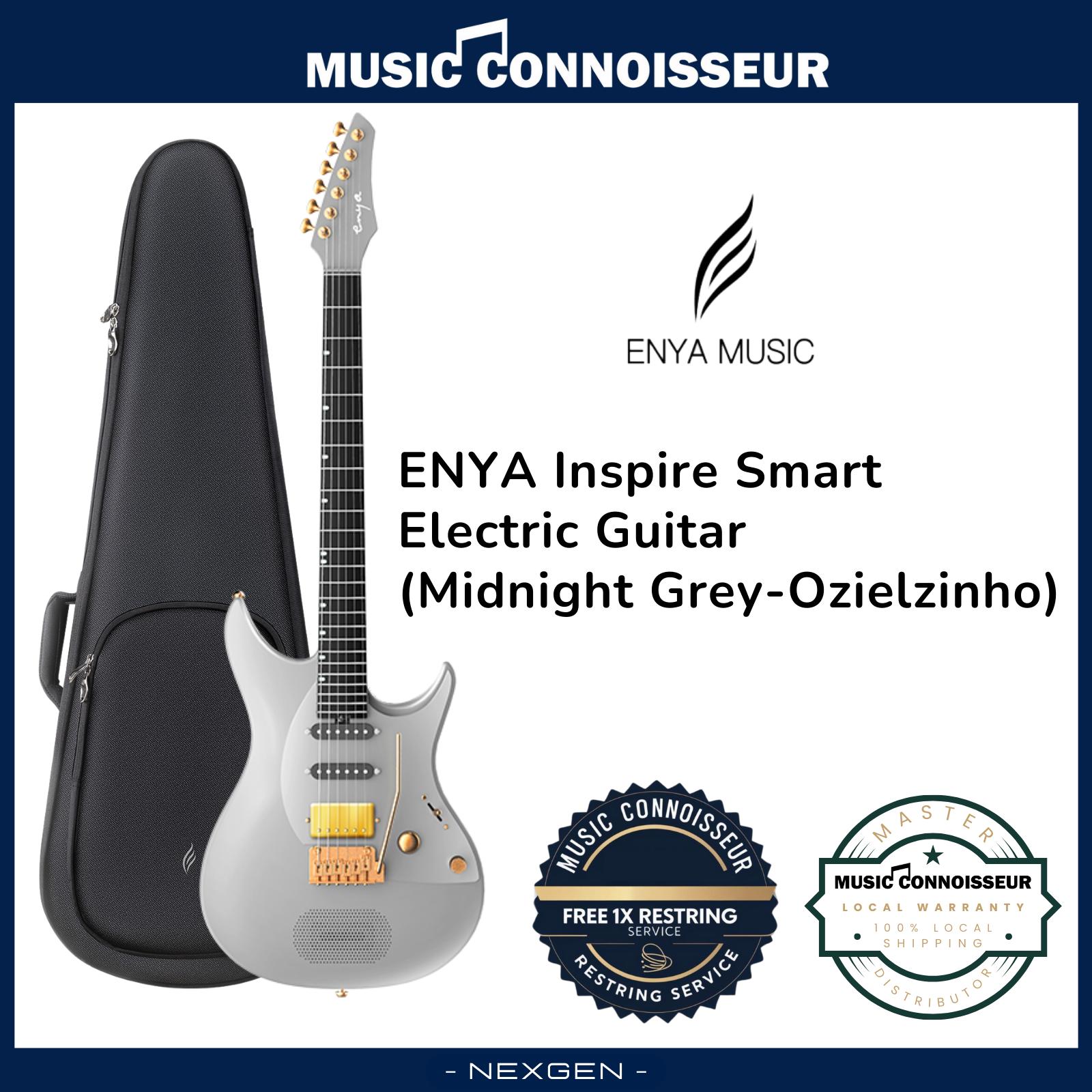 ENYA Inspire Smart Electric Guitar (Midnight Grey) – Music Connoisseur ...