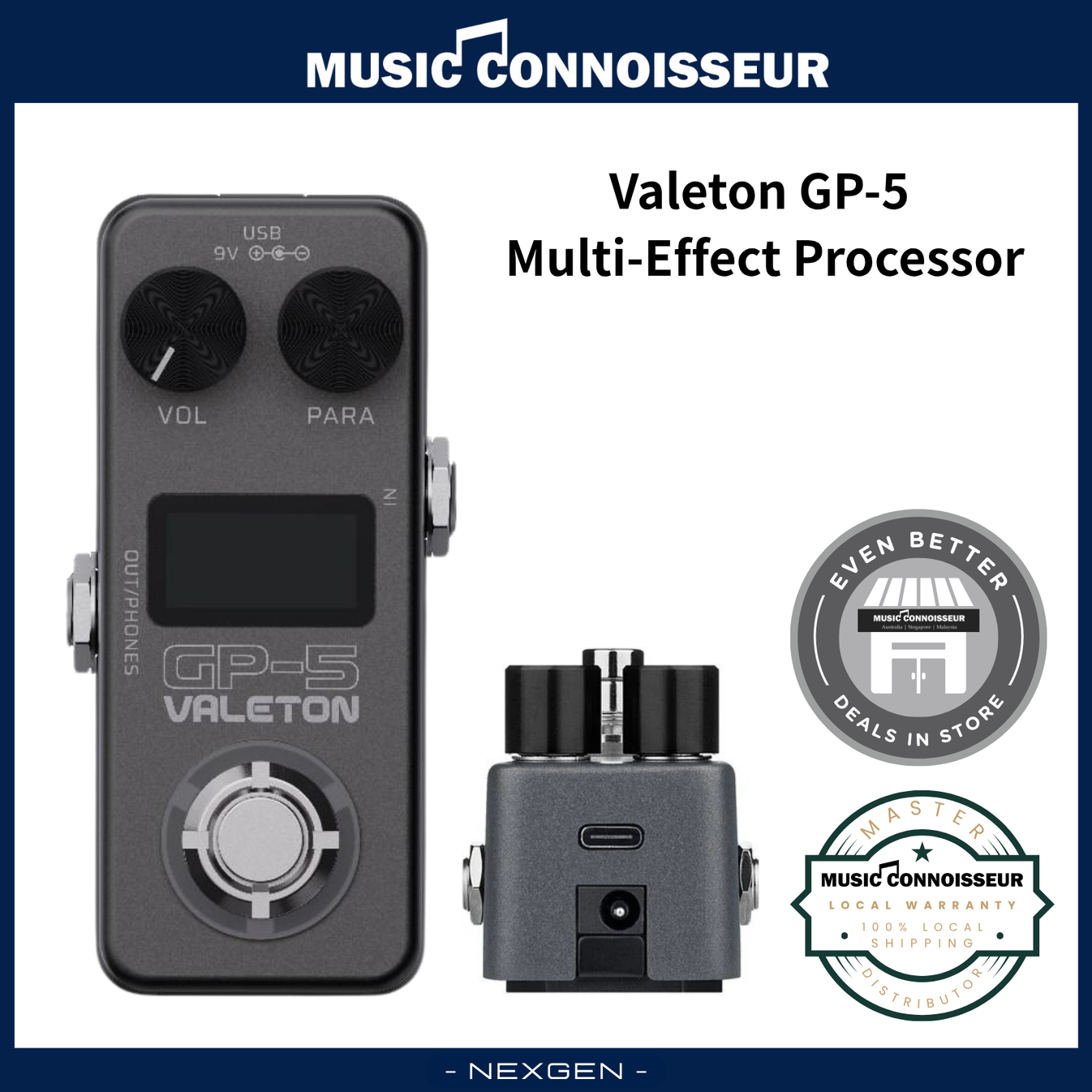 Valeton GP-5 Multi-Effect Processor – Music Connoisseur Singapore