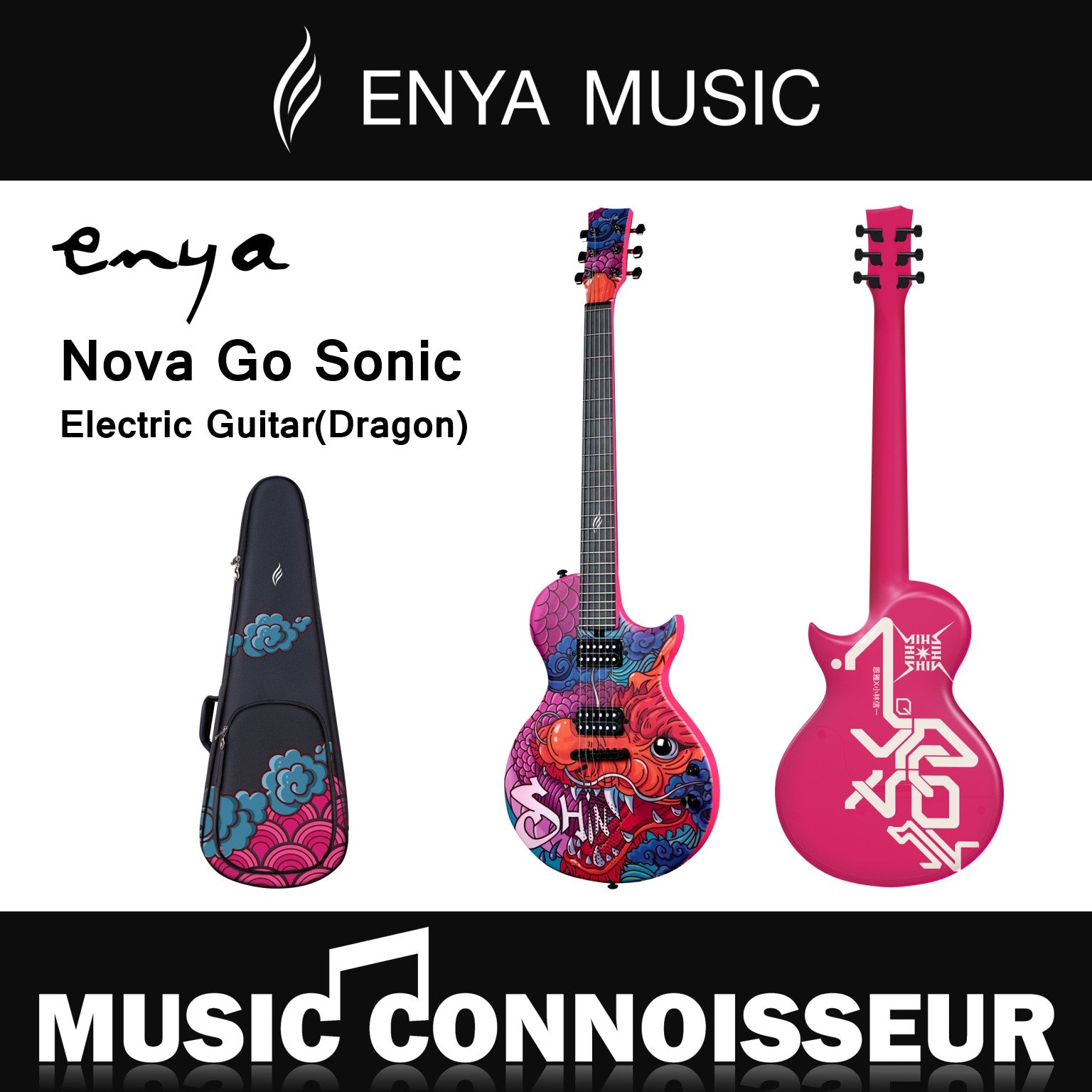 ENYA NOVA GO Sonic Electric Guitar (Dragon) – Music Connoisseur Singapore