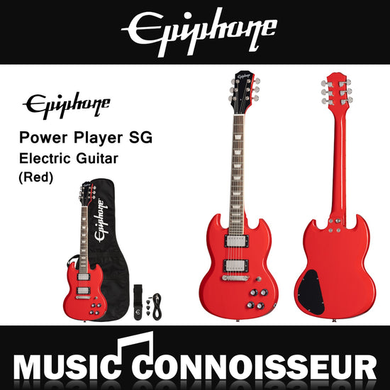 Epiphone Power Player SG Electric Guitar (Red) – Music Connoisseur ...