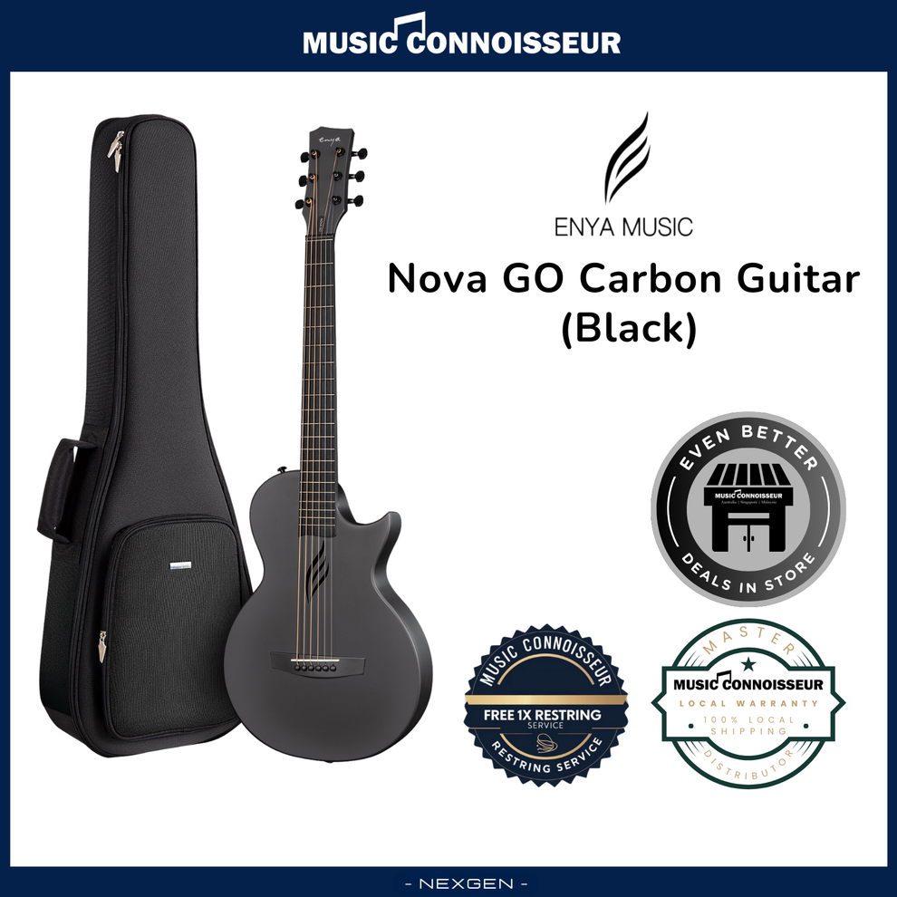 ENYA NOVA GO Carbon Guitar (Black) – Music Connoisseur Singapore